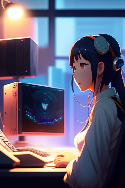 Lexica - computer anime