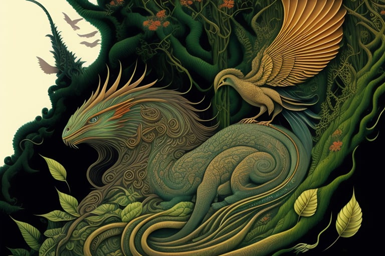 Lexica - mythical pattern