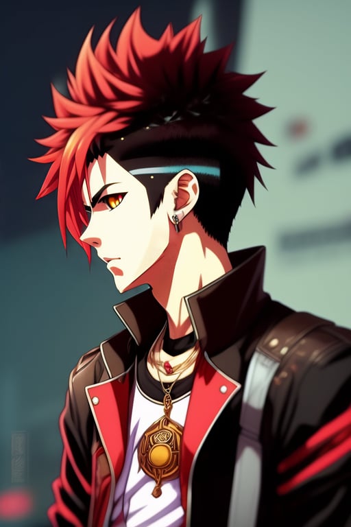 Rocker Punk Anime Guy