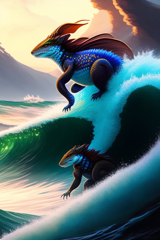 Fire Dragon Vs Water Dragon Wallpaper