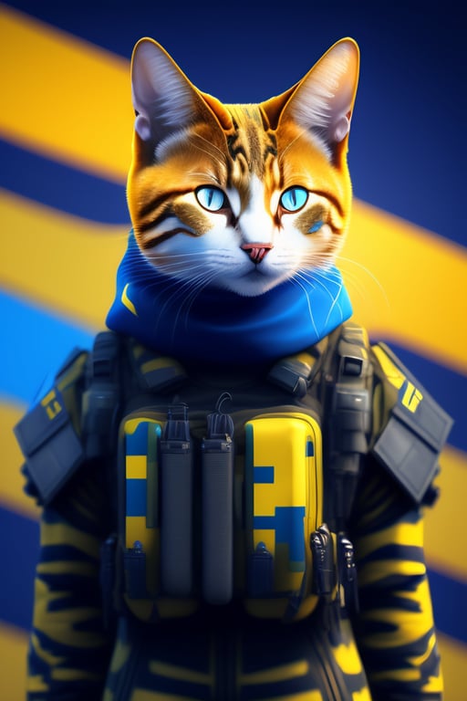 Cat With Gun Wallpaper