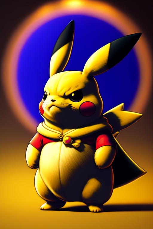 Lexica - pikachu as god emperor of the universe
