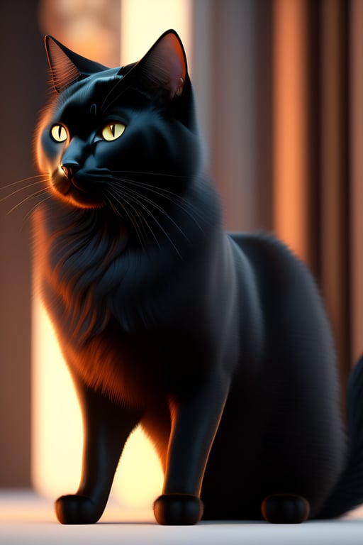 Lexica - fuzzy black cat