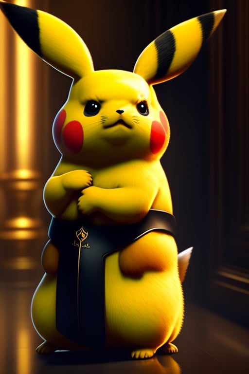 Lexica - pikachu as god emperor of the universe