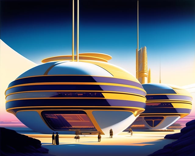 Lexica - retrofuturistic design