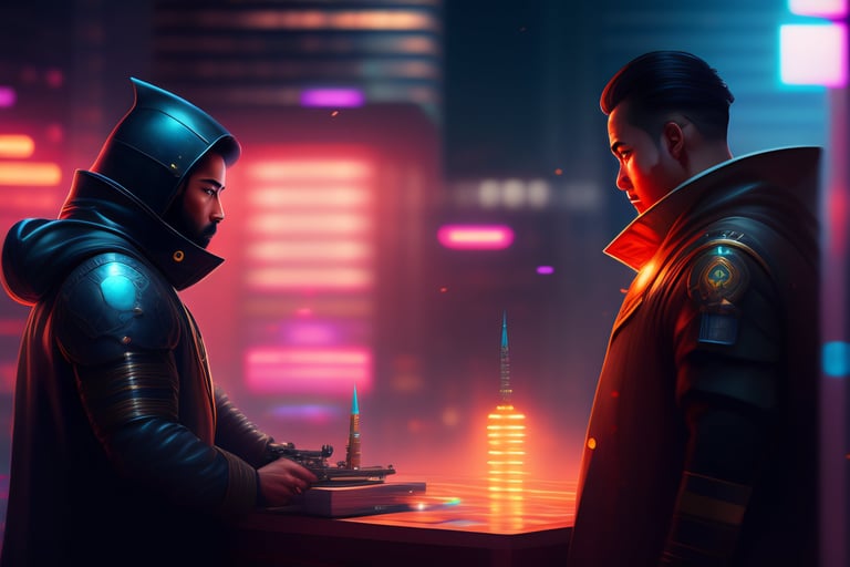 Lexica - cyberpunk gunfight