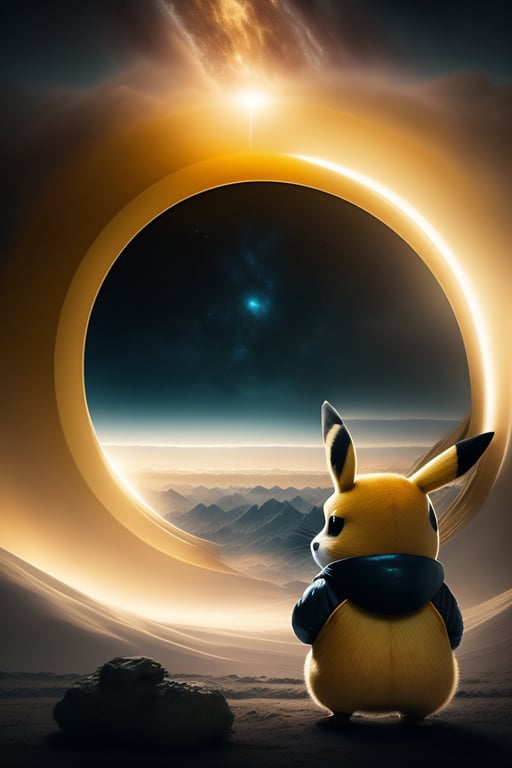 Lexica - pikachu in interstellar movie