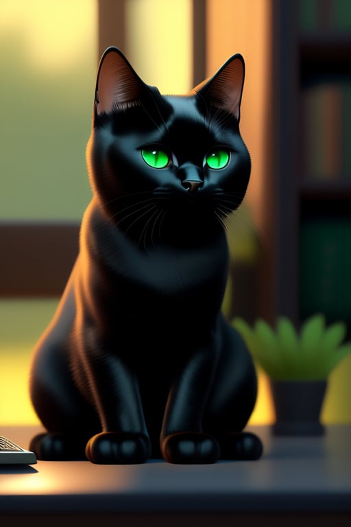 Lexica - fuzzy black cat