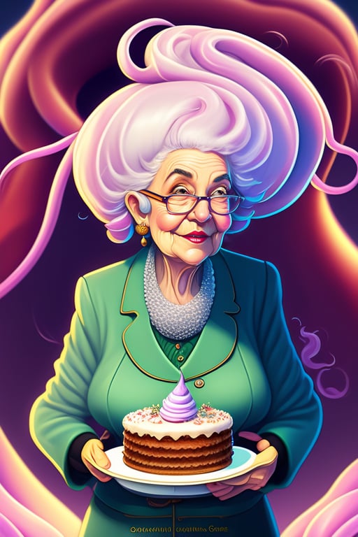 Lexica - abuela cartoon