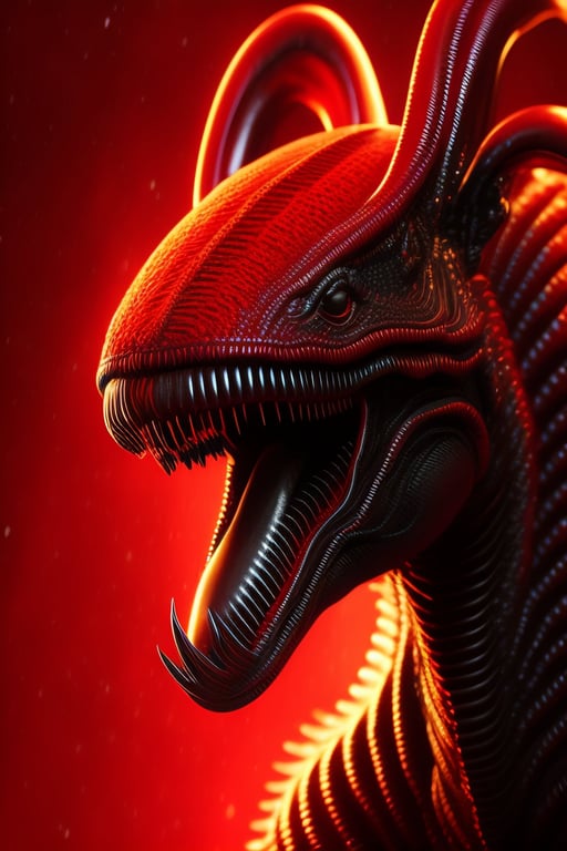 Lexica - xenomorph portrait