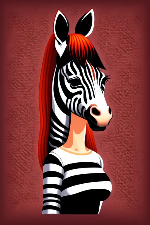 Lexica - cartoon zebra