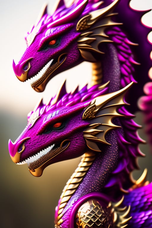 Purple Dragons Wallpaper