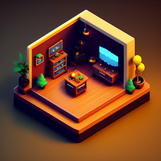 Lexica - isometric 3d