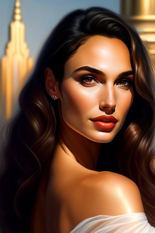 Lexica - gal gadot as a drawing girl