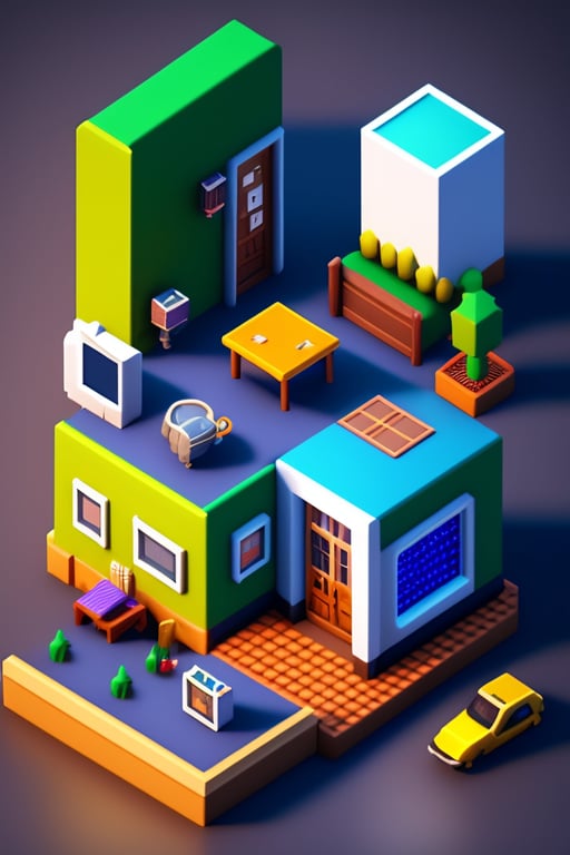 Lexica - isometric 3d