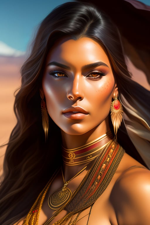 Beautiful Native American Women Art