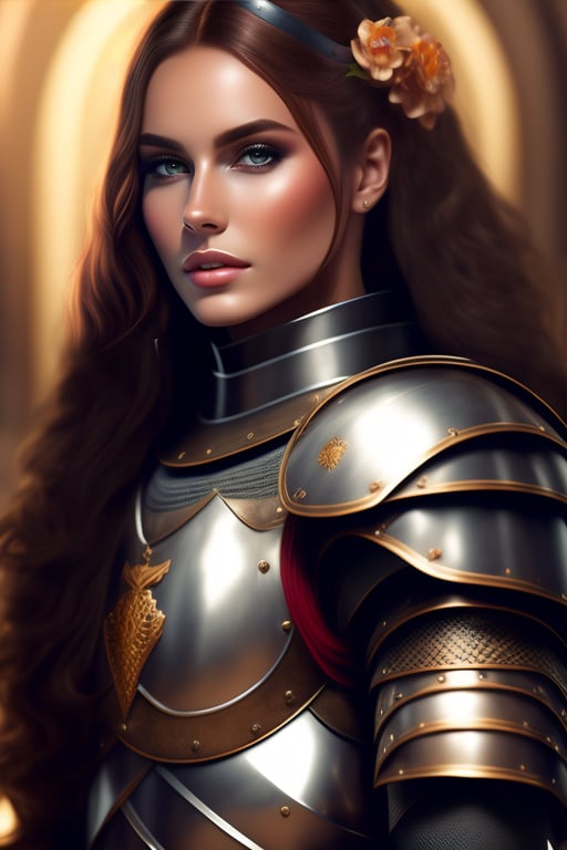 Lexica - portrait of a female knight