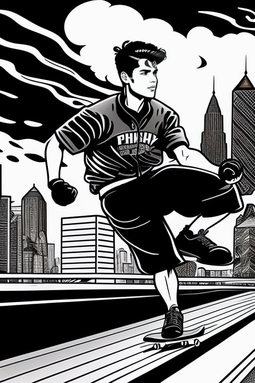 Lexica - dynamic comic book drawing