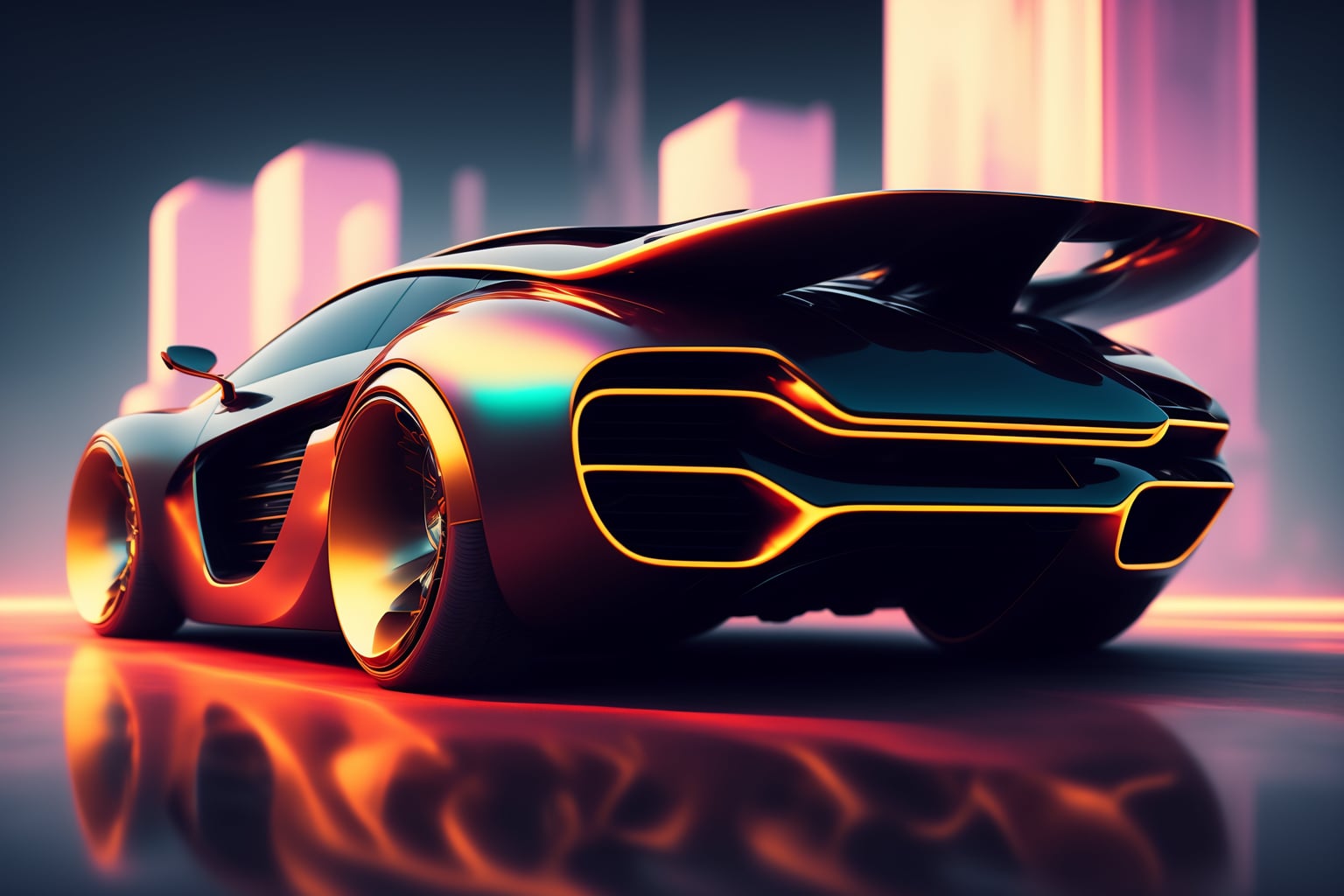 Lexica - cyberpunk sedan
