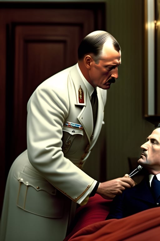 Lexica - hitler pixel art