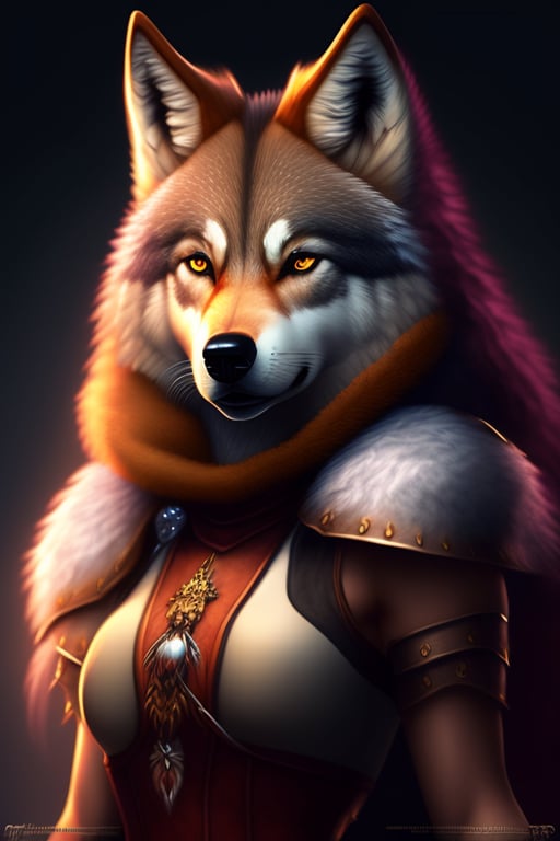 Hot Anthro Wolf Girl 