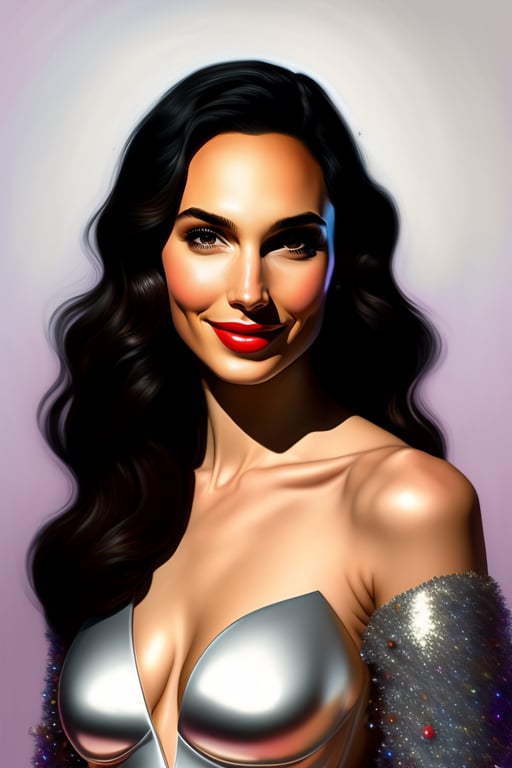 Lexica - gal gadot as a drawing girl