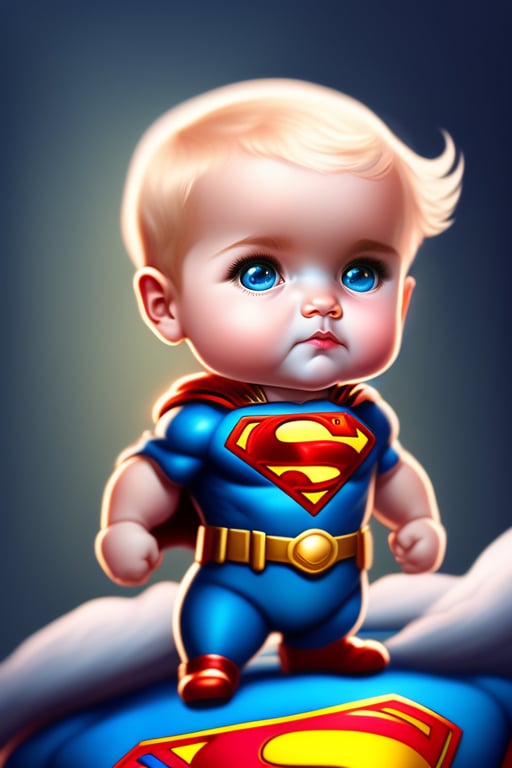 Cute Baby Superman