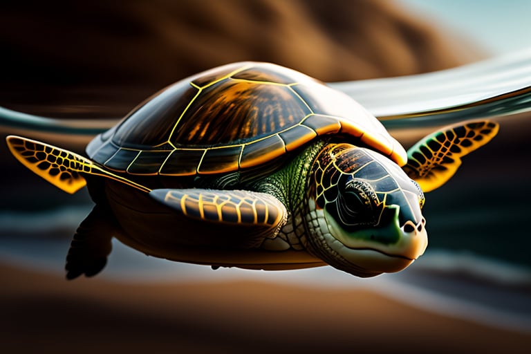 Flying Turtle Wallpaper