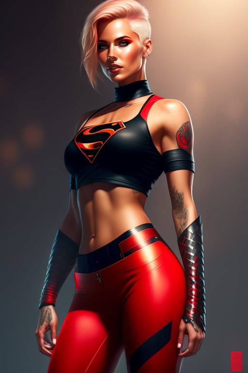 Lexica - muscular supergirl