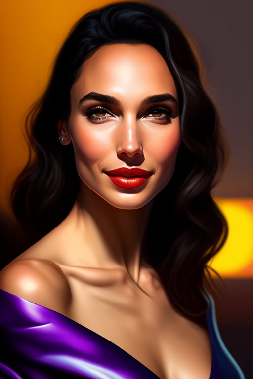 Lexica - gal gadot as a drawing girl