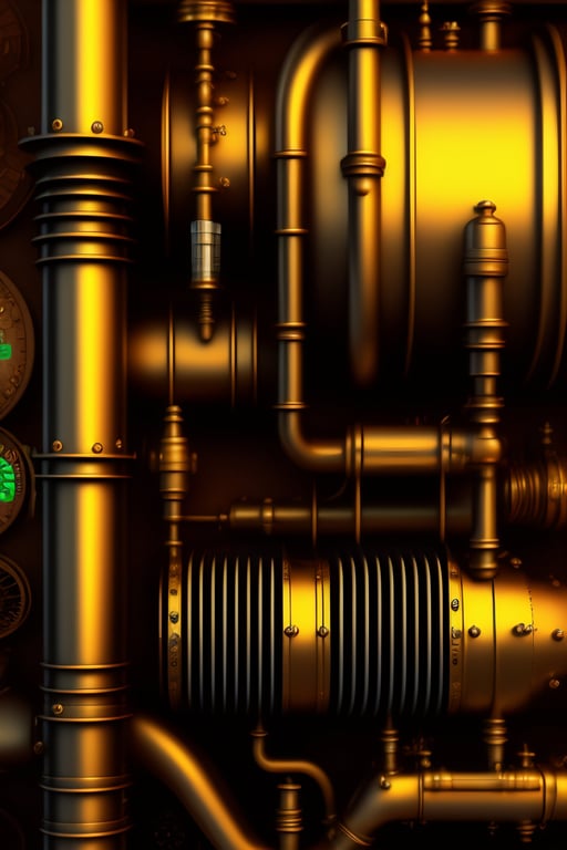 Steampunk Brass Pipes