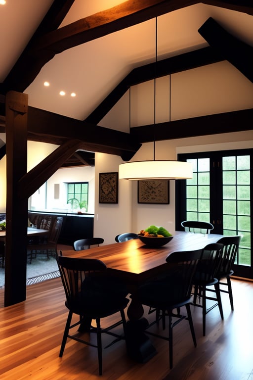 Lexica - post and beam a - frame interior