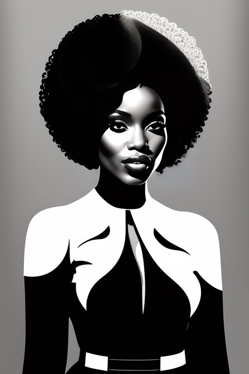 Black Woman Drawing