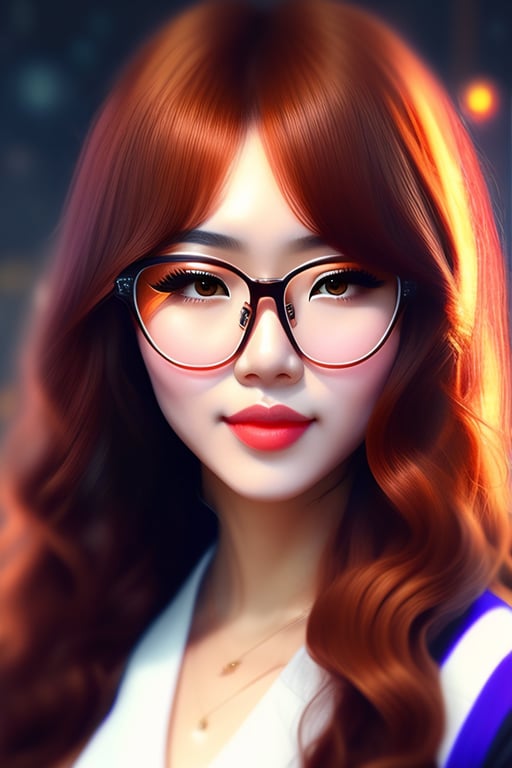 Lexica Anime Girl With Rimless Glasses, Nerdy, Nerd, 52% OFF