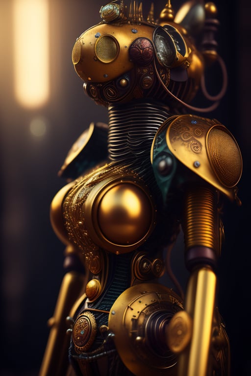 Steampunk Clockwork Robot