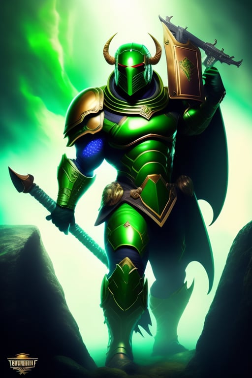 Lexica - fantasy emerald knight