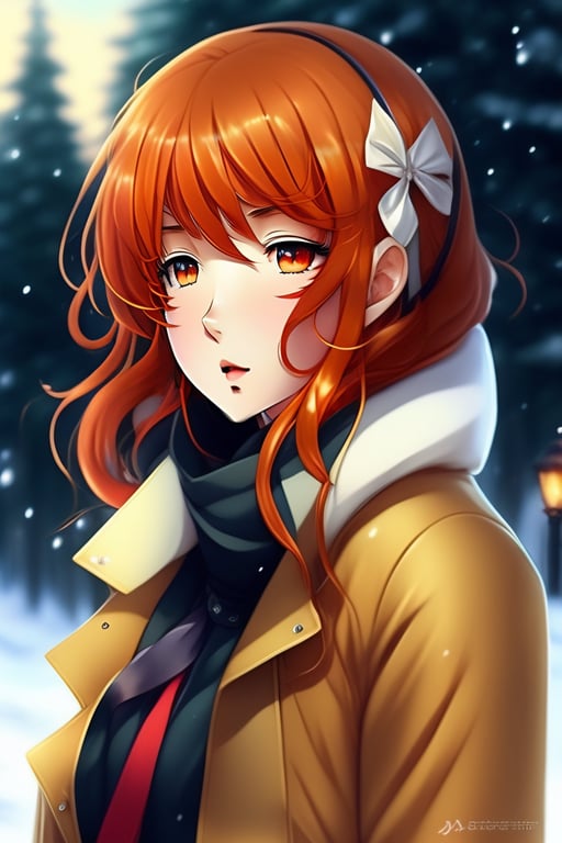 Anime Girl Orange Hair Tumblr