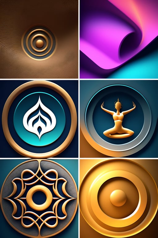 Lexica - 3d yoga interfacing texture image