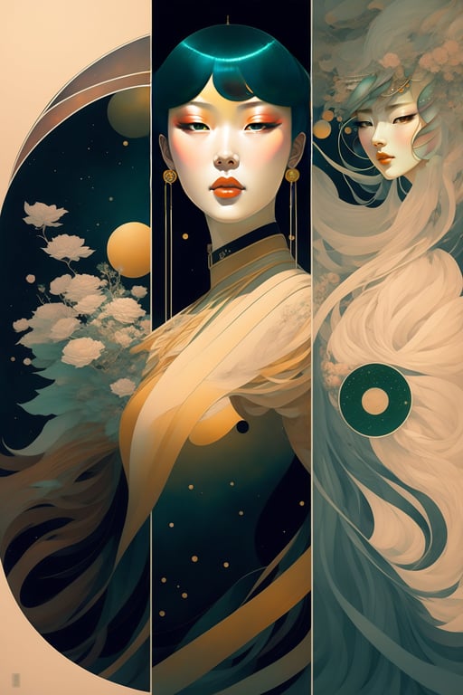 Lexica - illustration art nouveau