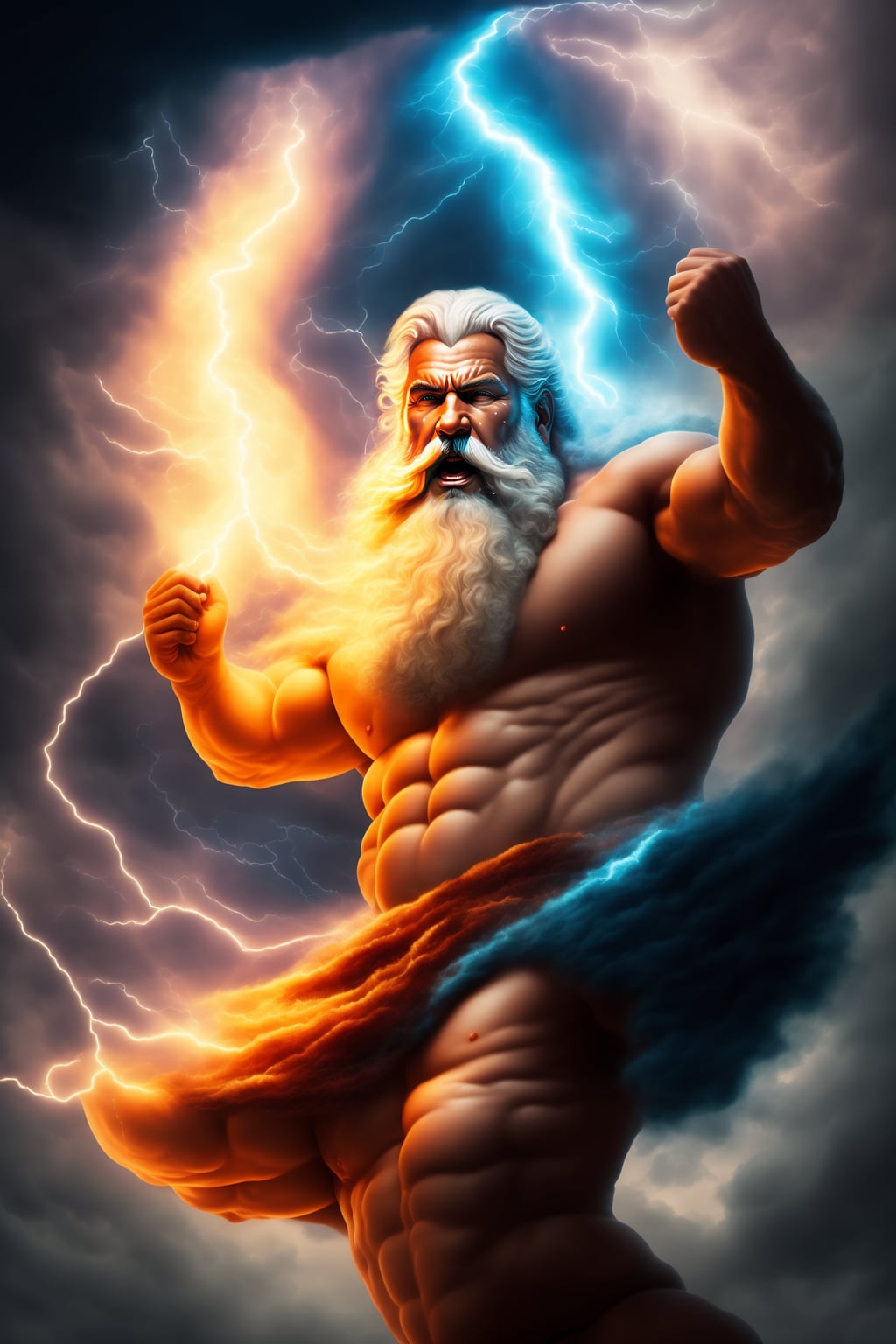 Zeus Throwing Thunderbolt