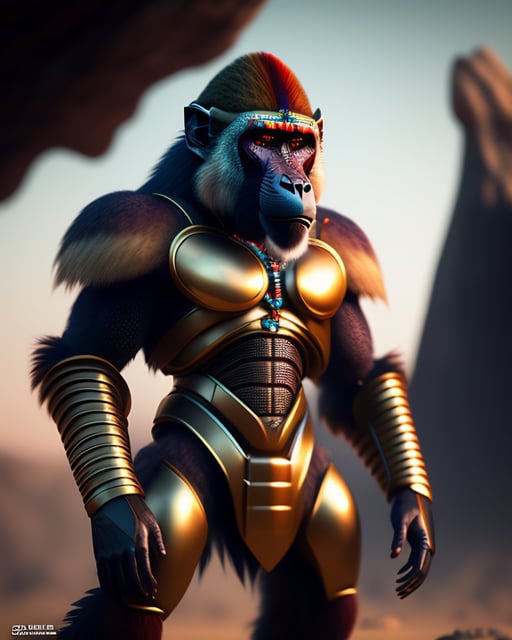 Lexica - monkey armored