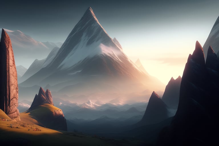 Lexica - realistic mountains