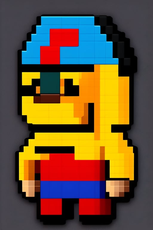 Lexica - pixel art of jay-z