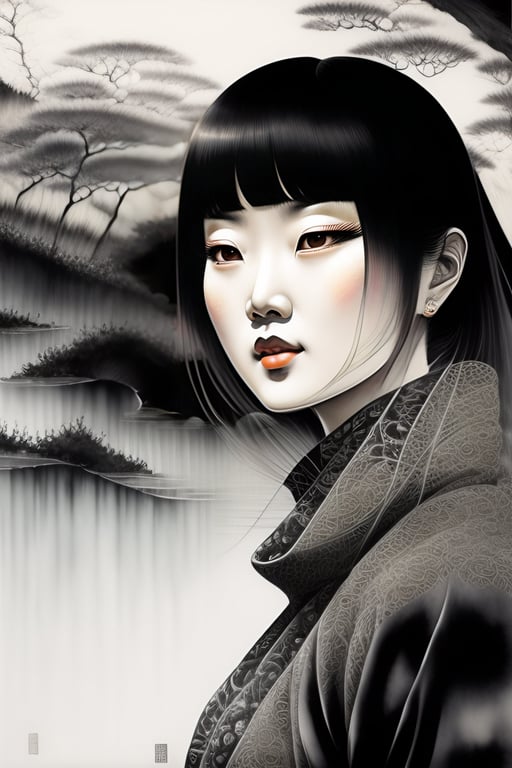 Lexica - japanese style drawing