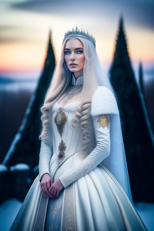 White Queen Dress