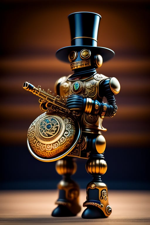 Steampunk Clockwork Robot