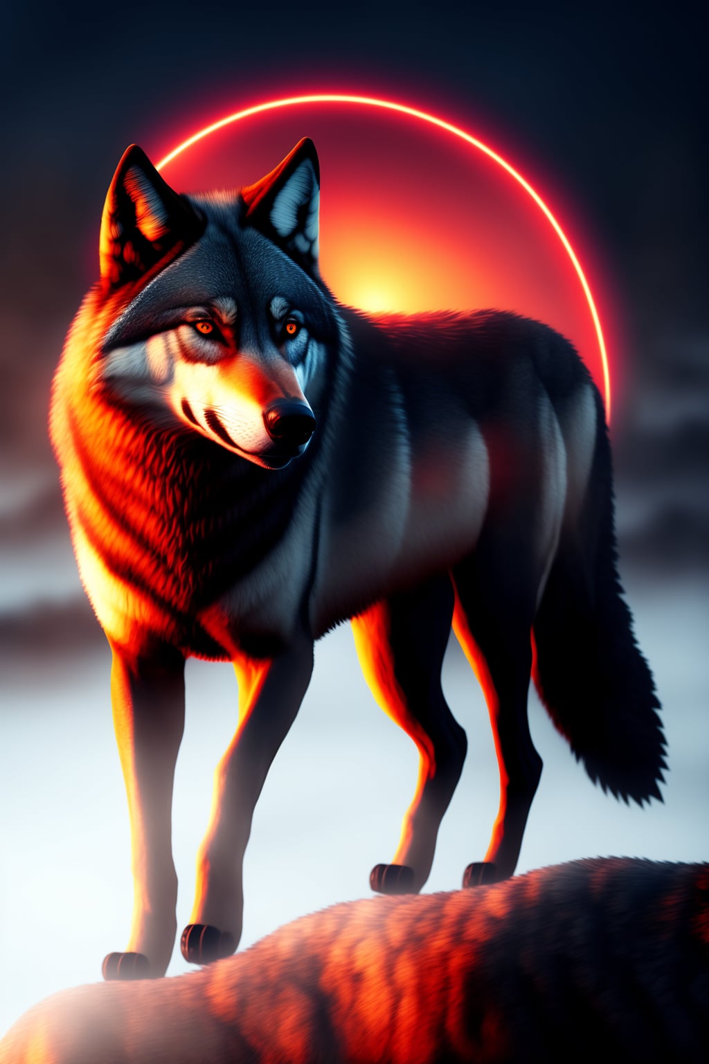 Anime Red Wolf