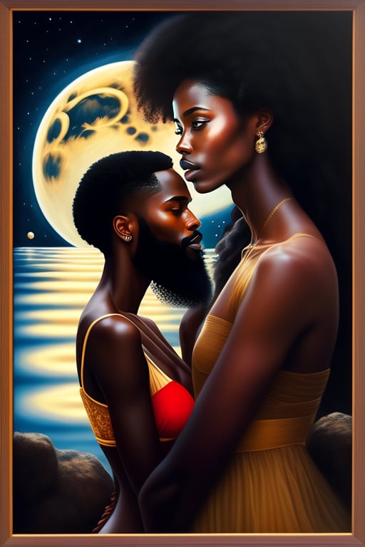 Beautiful Black Love Art