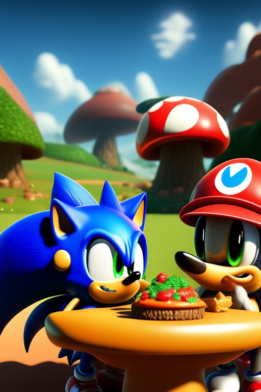 Sonic Eats Mario