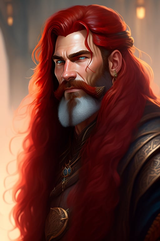 Red Headed Dwarf Man